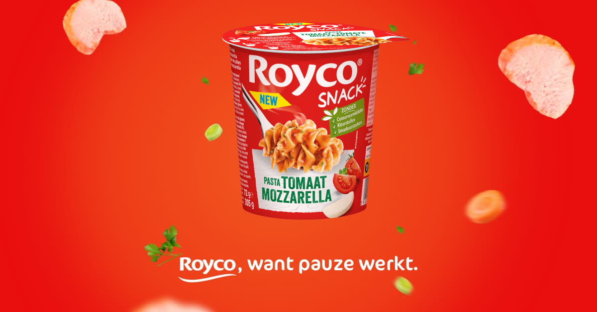Royco Pasta Tomate Mozzarella | Encourageons les pauses.
